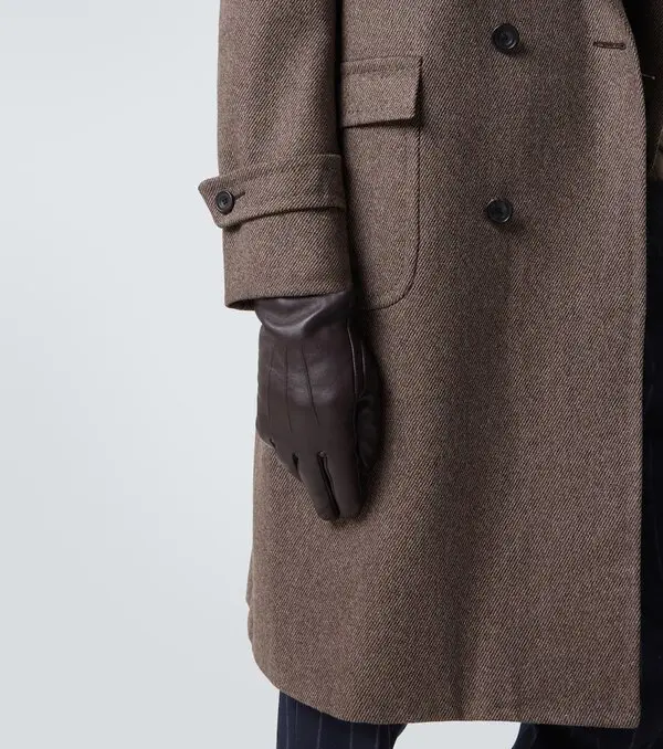 Thom Sweeney Double-breasted Wool Overcoat