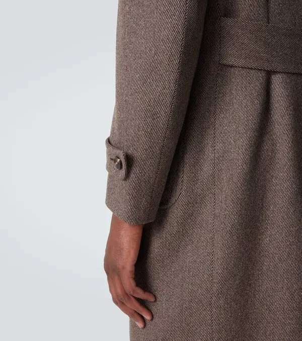 Thom Sweeney Double-breasted Wool Overcoat