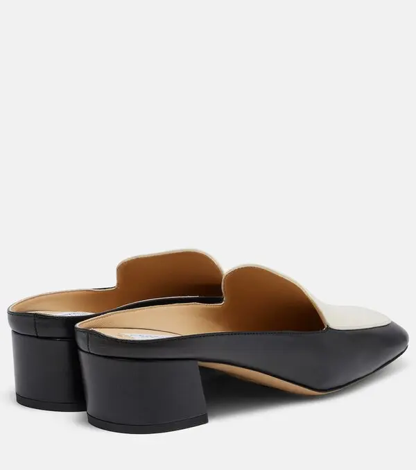 Gabriela Hearst Alena Leather Mules - Black
