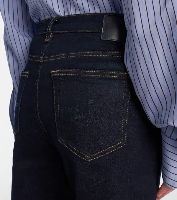 Ag Wide-leg Jeans - Black