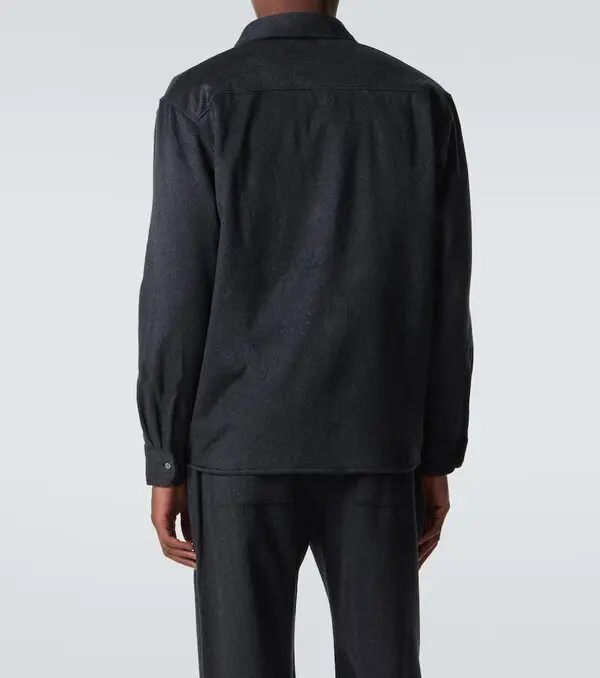 SAMAN AMEL Cashmere Overshirt - Grey