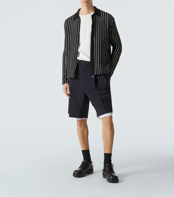 JIL SANDER Wool And Mohair Shorts