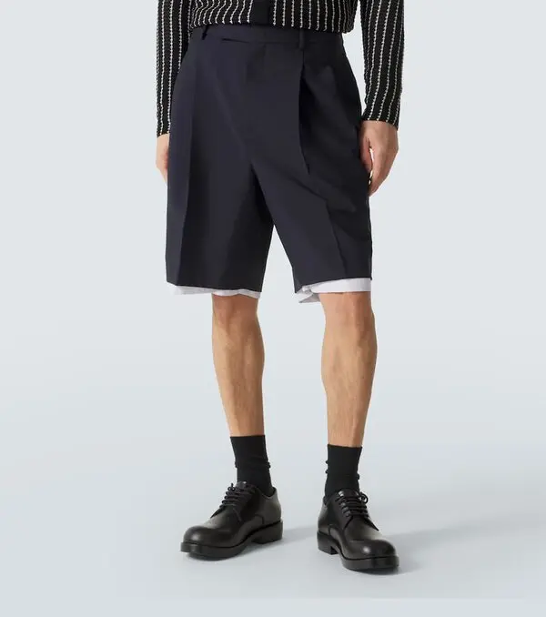 JIL SANDER Wool And Mohair Shorts