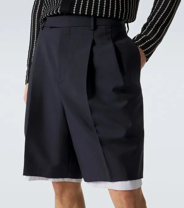 JIL SANDER Wool And Mohair Shorts