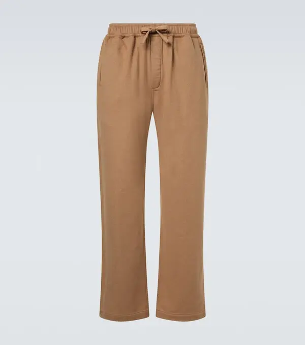SAMAN AMEL Cashmere Straight Pants - Beige