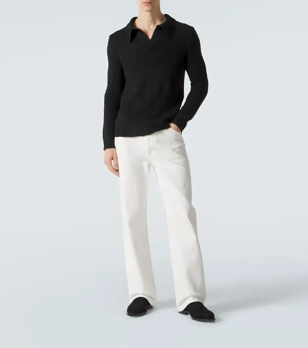 Gabriela Hearst Cashmere Polo Sweater