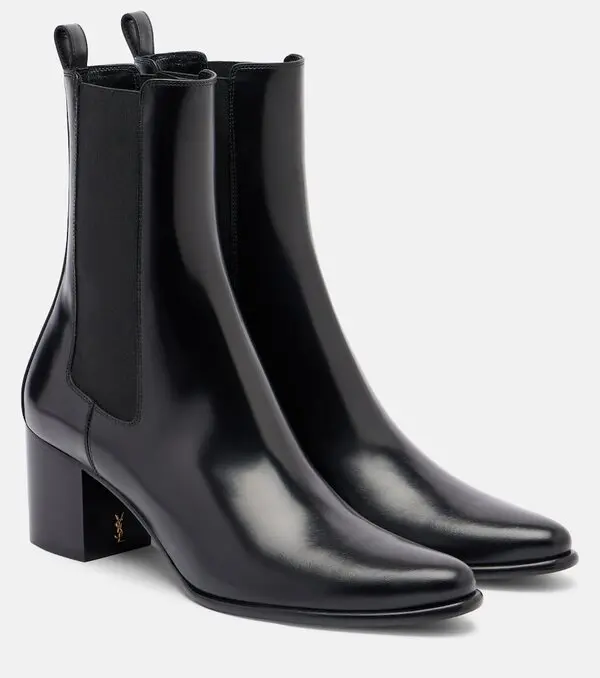 Saint Laurent Jill 60 Leather Ankle Boots