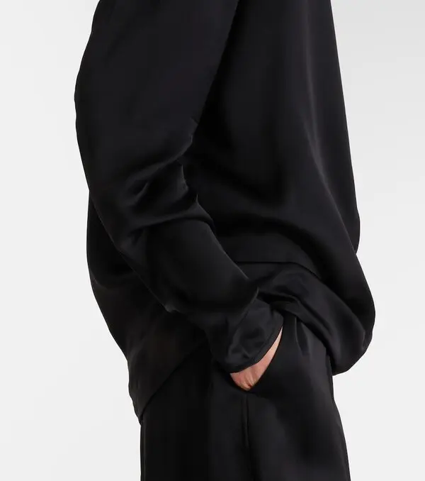 TOTEME High Neck Satin Top