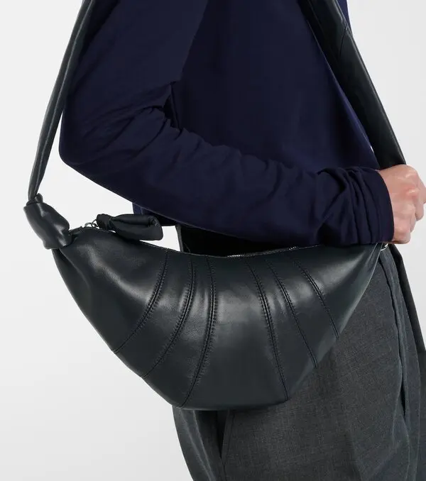LEMAIRE Small Leather Shoulder Bag - Blue