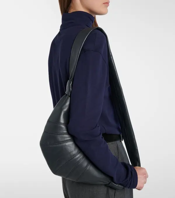 LEMAIRE Small Leather Shoulder Bag - Blue