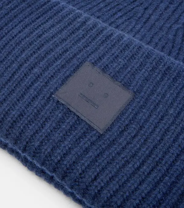 Acne Studios Face Wool And Yak-blend Beanie