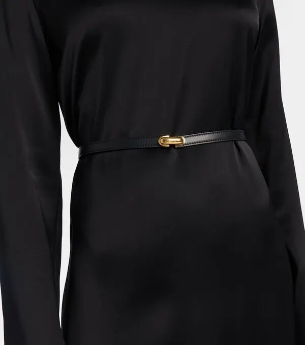 Savette Symmetry Leather Belt - Black