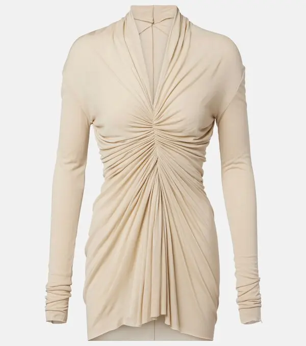 Rick Owens Radiance Gathered Top - Beige