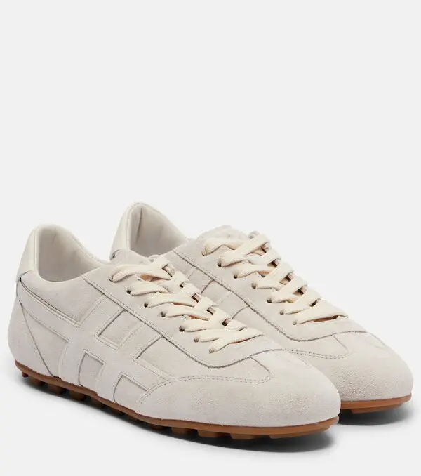 Hogan Olympia Suede Low-top Sneakers - White