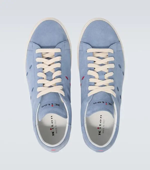 Kiton Suede Low Top Sneakers