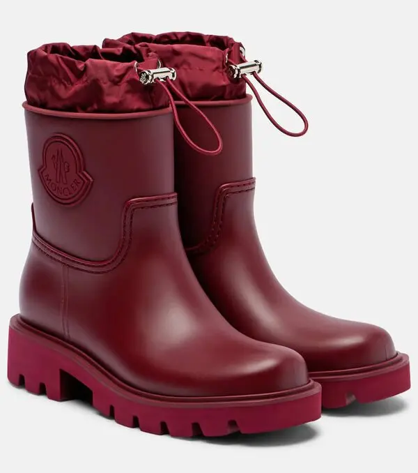 Moncler Kickstream Rain Boots - Red