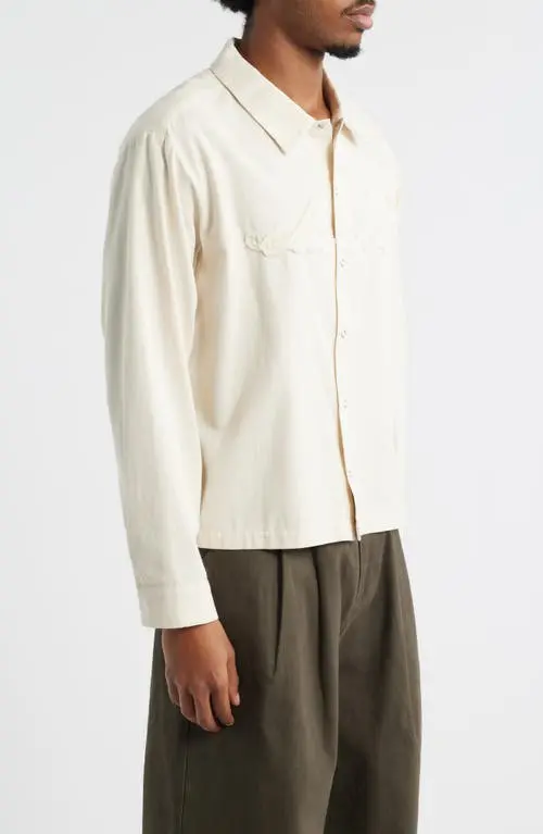 ELWOOD Cut Out Appliqué Snap-up Shirt