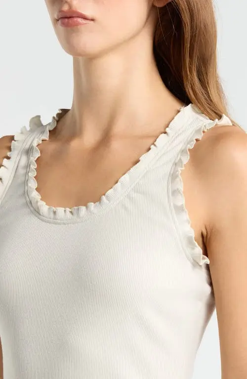 Vince Camuto Ruffle Rib Tank - Birch