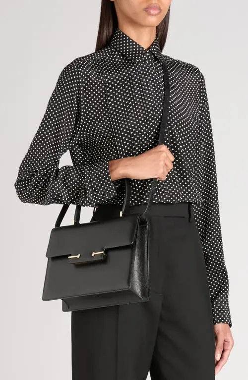 TOM FORD Small Double T Leather Top Handle Bag
