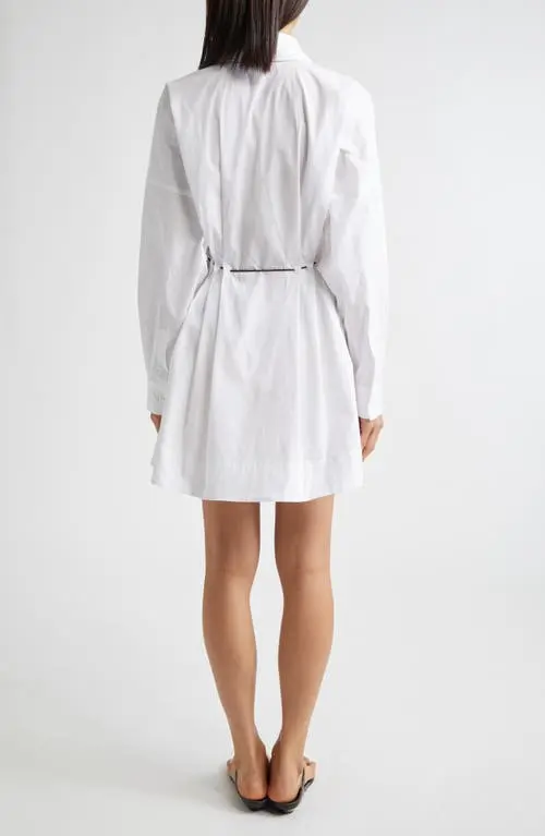 Staud Chi Long Sleeve Mini Shirtdress