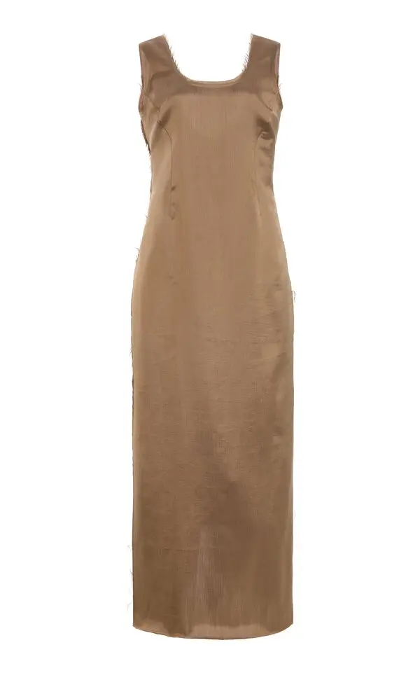KALLMEYER Isadora Wool-blend Gown - Bronze