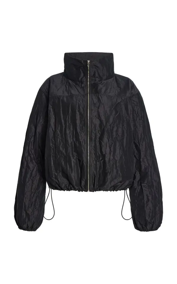 KALLMEYER Sadie Zip-up Windbreaker Jacket - Black