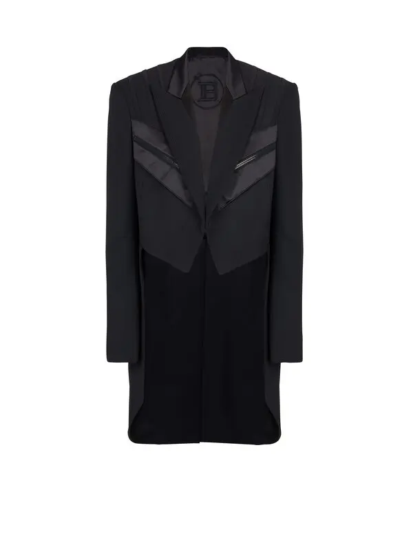 Balmain Blazer With Satin Tailcoat