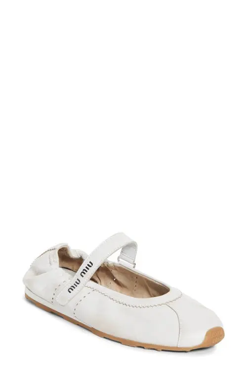 Miu Miu Plume Mary Jane Ballet Flat Sneaker