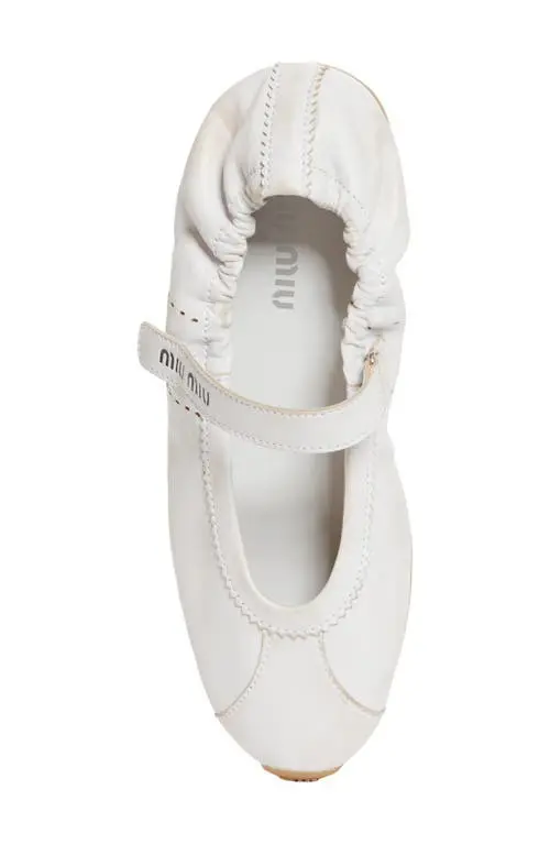 Miu Miu Plume Mary Jane Ballet Flat Sneaker