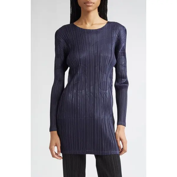 Issey Miyake Tune Pleated Longline Top