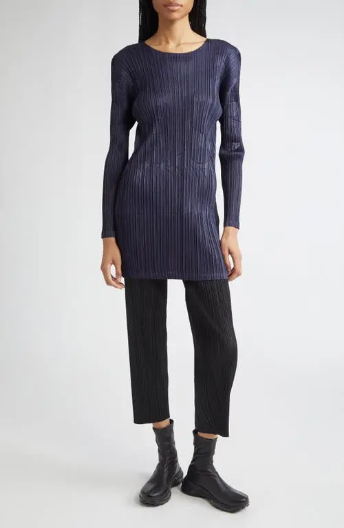 Issey Miyake Tune Pleated Longline Top