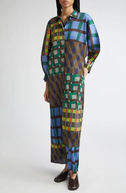 Issey Miyake Harmony Pleated Midi Dress