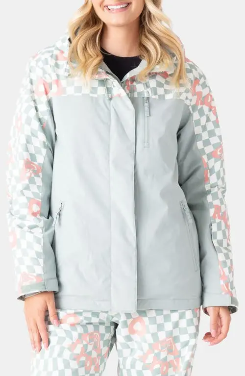 Roxy Jetty Water Repellent Hooded Technical Snow Jacket - Cross Your Heart
