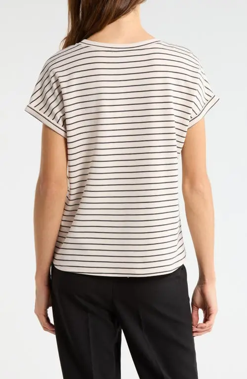 Vince Camuto Striped High-low Tee