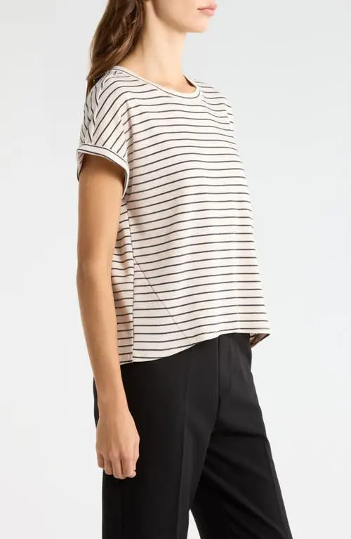Vince Camuto Striped High-low Tee