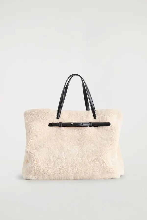 Cos Chalet Shearling Tote Bag