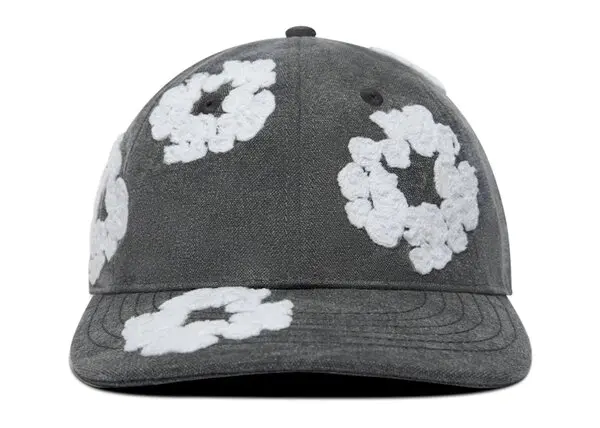 DENIM TEARS Cotton Wreath Dyed Cap - Charcoal