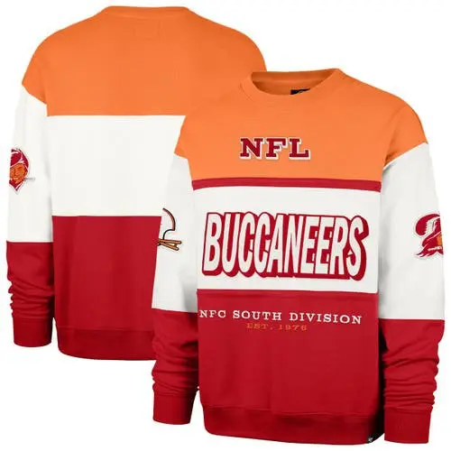 '47 Red Tampa Bay Buccaneers Throwback Breeze Maximalist Sweatshirt