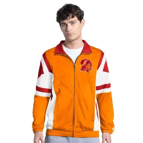 STARTER Tampa Bay Buccaneers Vintage Logo Track Jacket - Orange