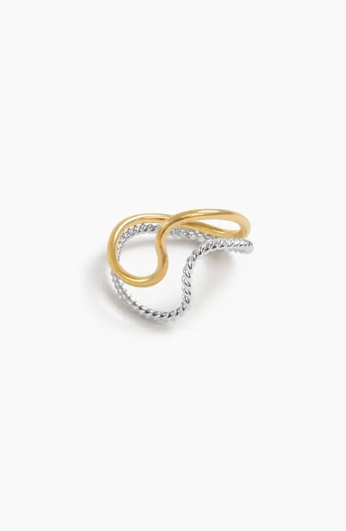 ABLE Mia Two-tone Ring - Gold