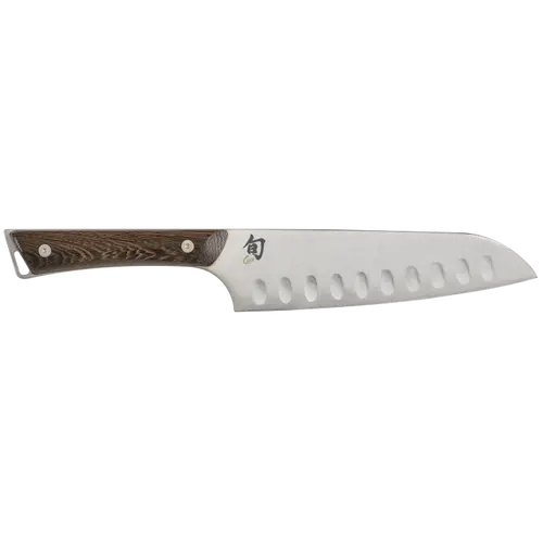 SHUN Kanso 7 Inch Hollow-ground Santoku Knife - Walnut