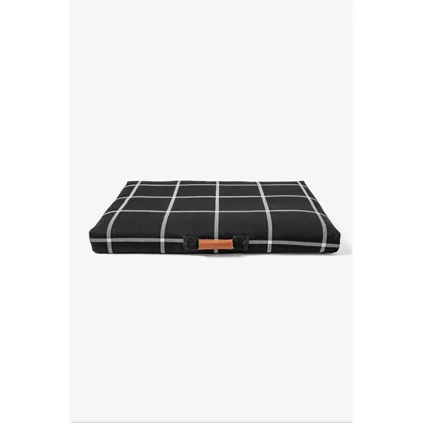 LAY LO Checker Dog Bed - Black