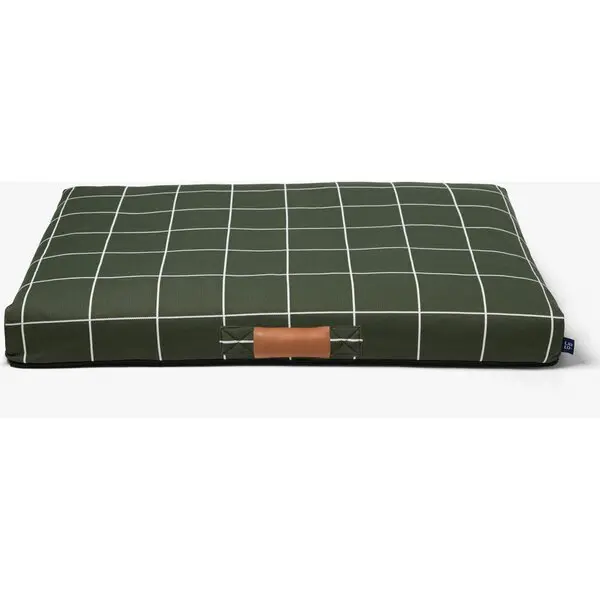 LAY LO Grid Dog Bed - Green