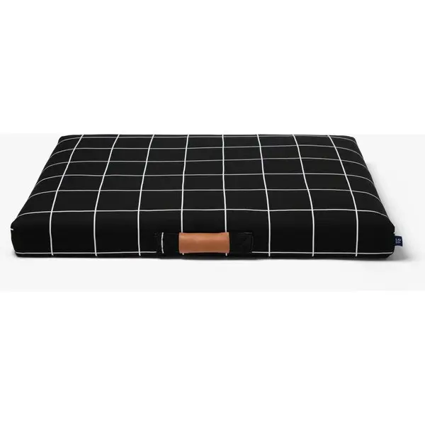 LAY LO Grid Dog Bed - Black