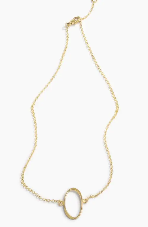 ABLE Hazel Oval Pendant Necklace - Gold