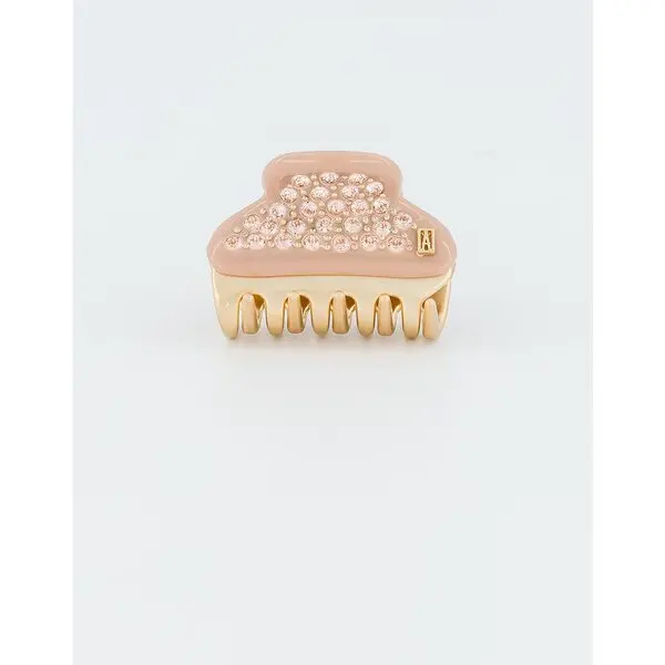 Alexandre De Paris Vendôme Small Crystal Hair Claw Clip - Beige