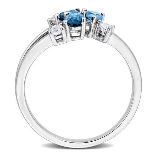 JULIANNA B. Gemstone Cluster Ring - Blue Topaz/sterling Silver