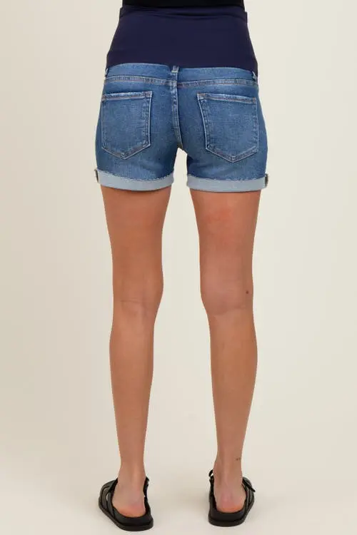 PINKBLUSH Maternity Denim Shorts