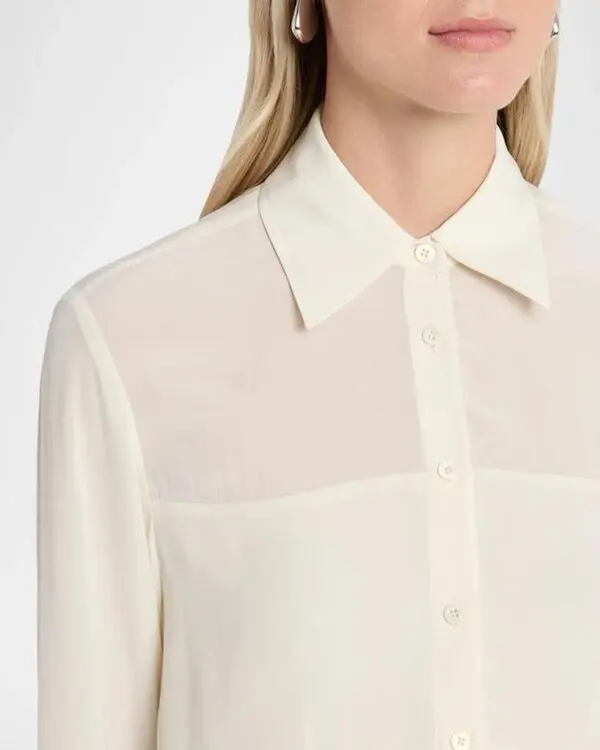 FAVORITE DAUGHTER Sheer Sophistication Top - Ivory