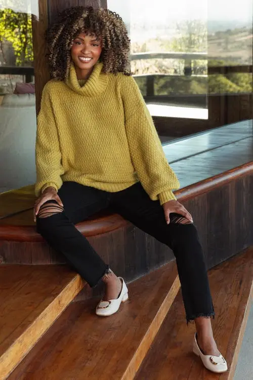 PINKBLUSH Cut Hem Open Knee Maternity Jeans